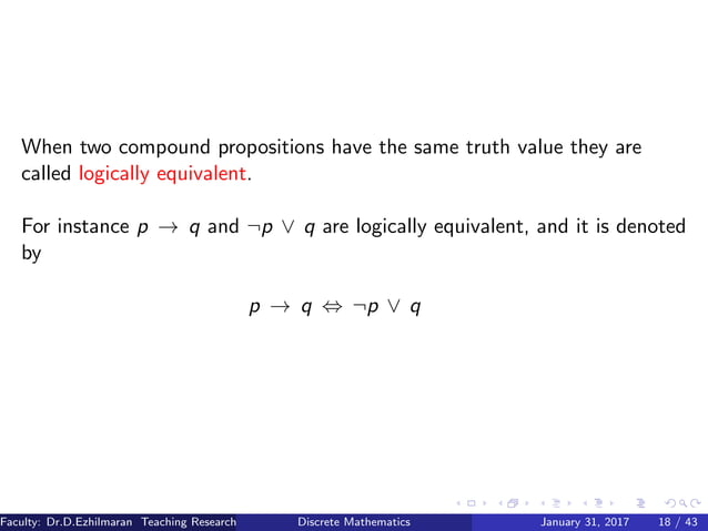 Module - 1 Discrete Mathematics and Graph Theory | PDF | Science