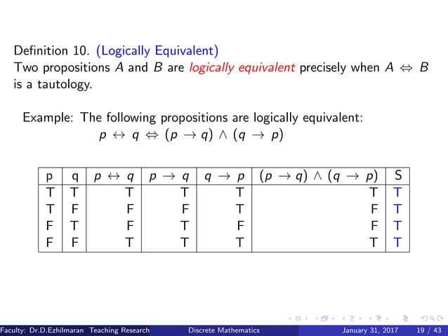 Module - 1 Discrete Mathematics and Graph Theory | PDF | Science