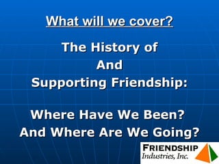 Module 1-Friendship Ambassadors Introduction | PPT