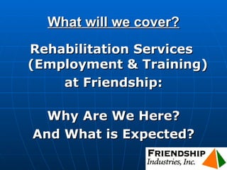 Module 1-Friendship Ambassadors Introduction | PPT