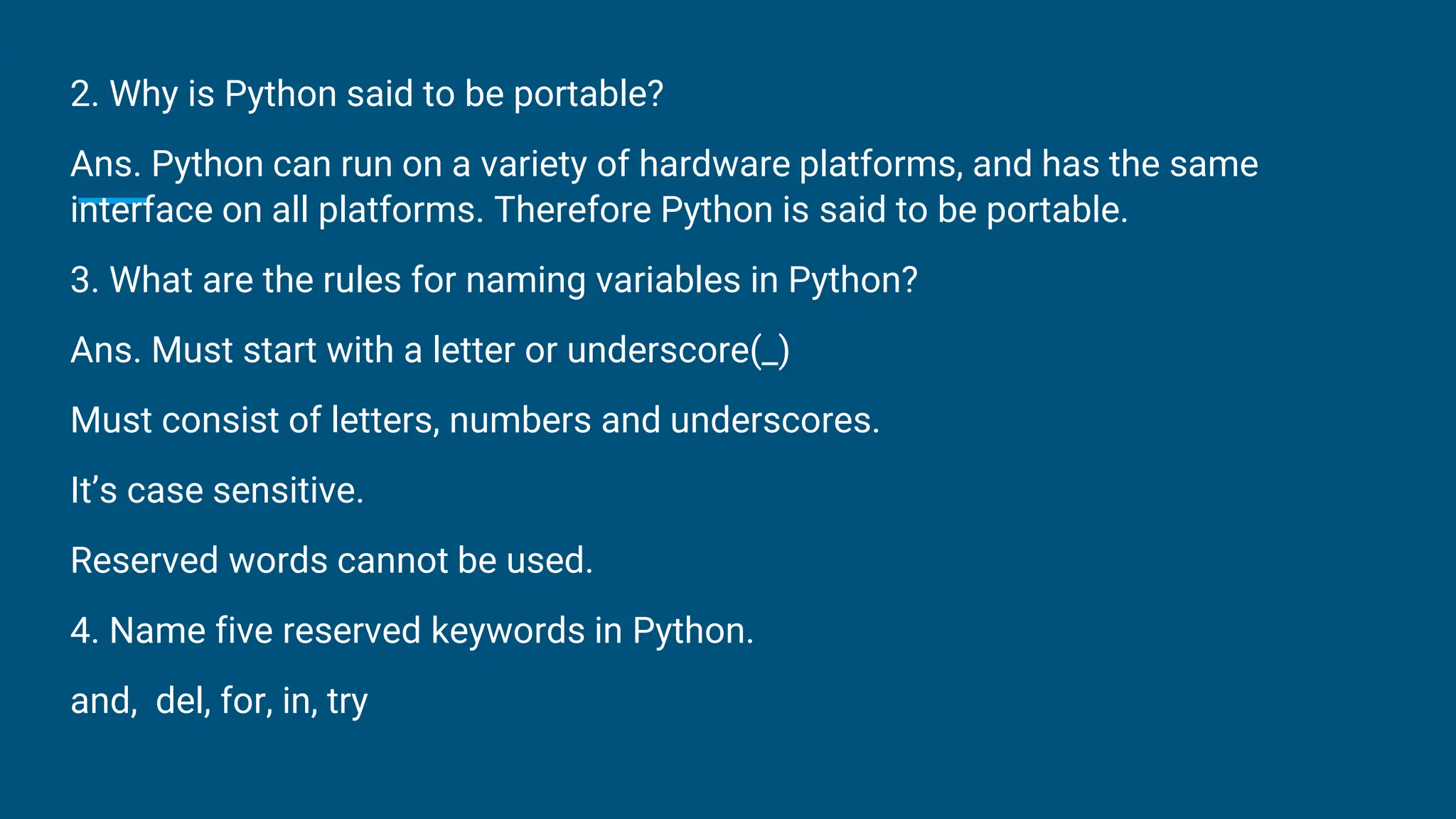 Module 1 Introduction To Python Notes Pptx