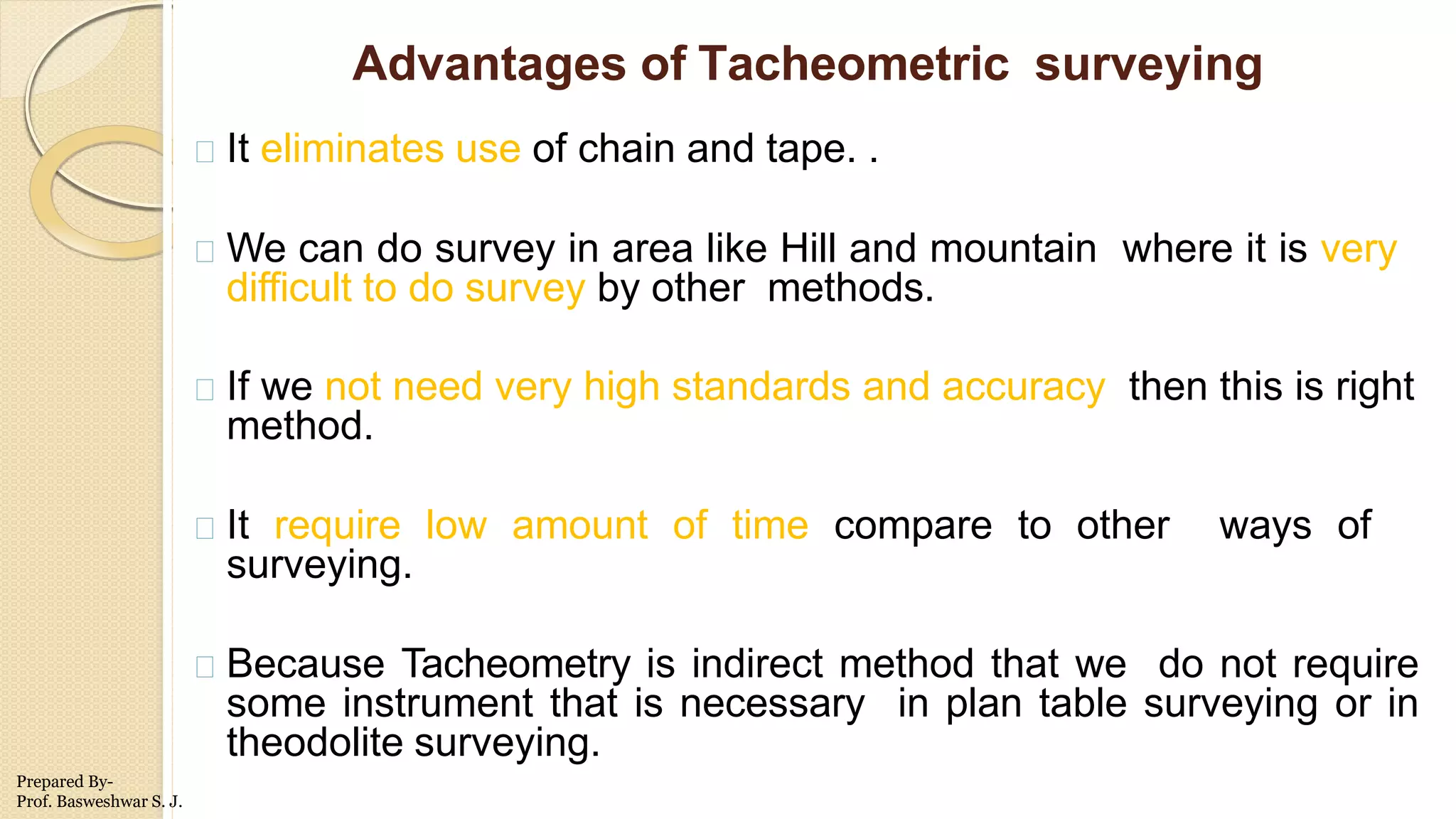 Module 1 tacheometry | PDF