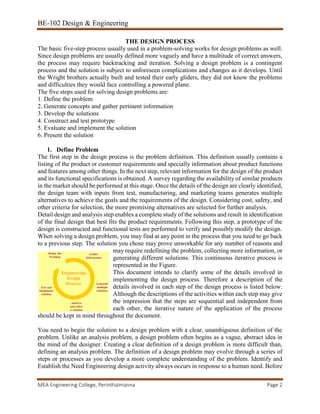 Design and Engineering: Module-2 Notes | PDF