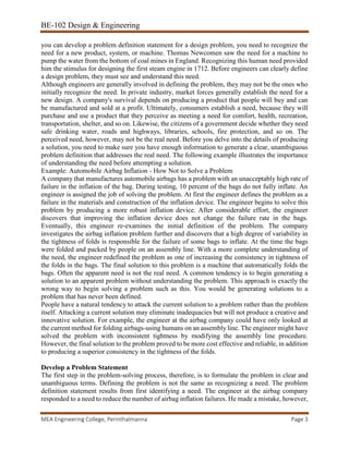 Design and Engineering: Module-2 Notes | PDF