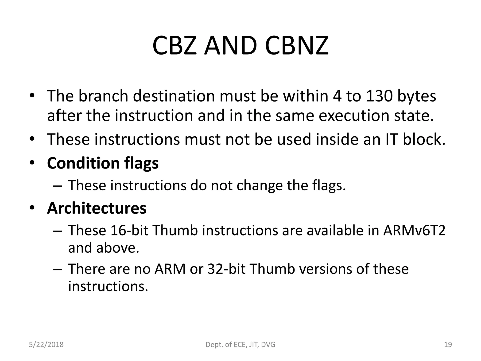 Module 2 Arm Cortex M3 Instruction Set And Programming Pptx Programming Languages Computing