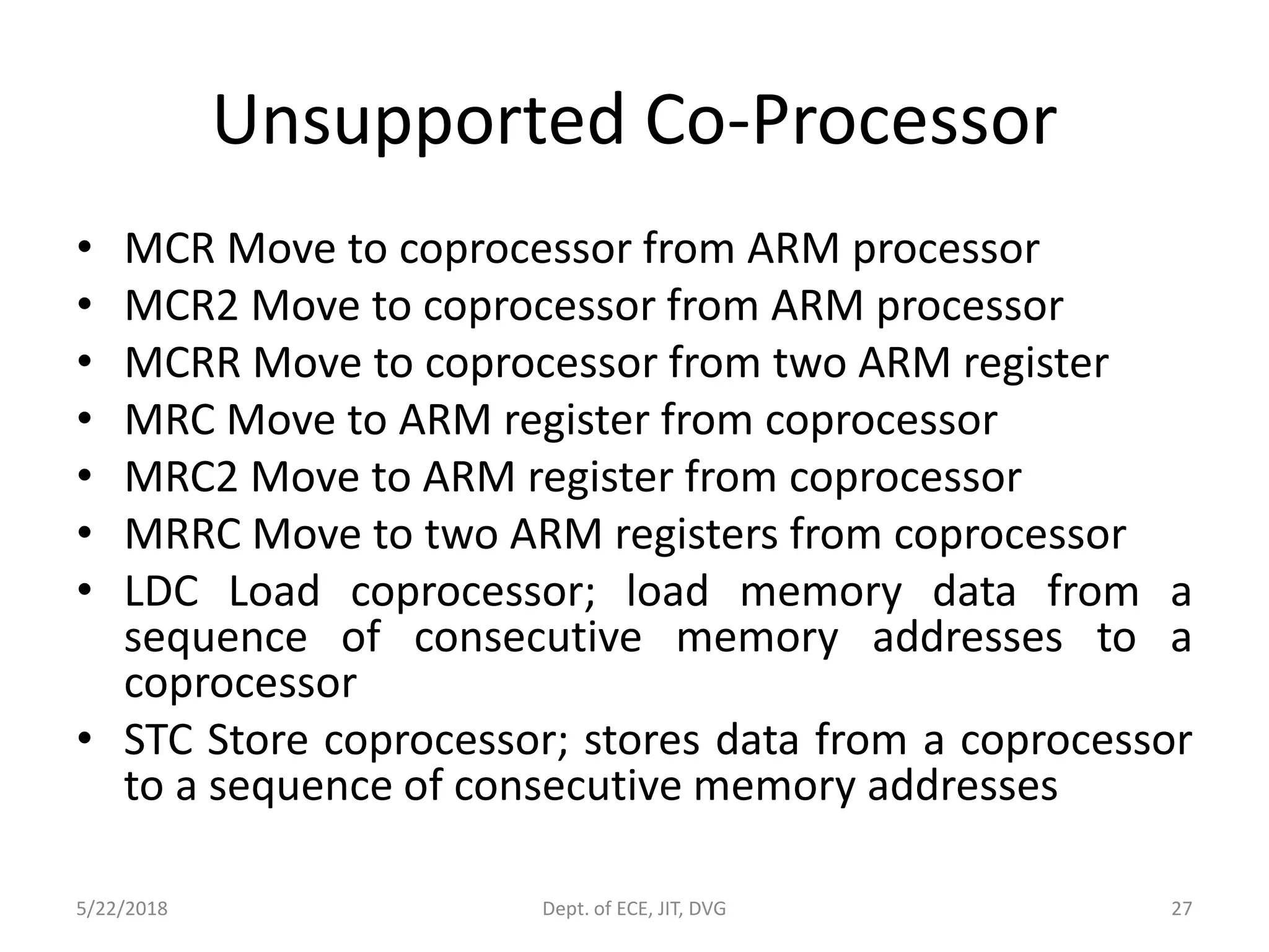 Module 2 Arm Cortex M3 Instruction Set And Programming Pptx Programming Languages Computing