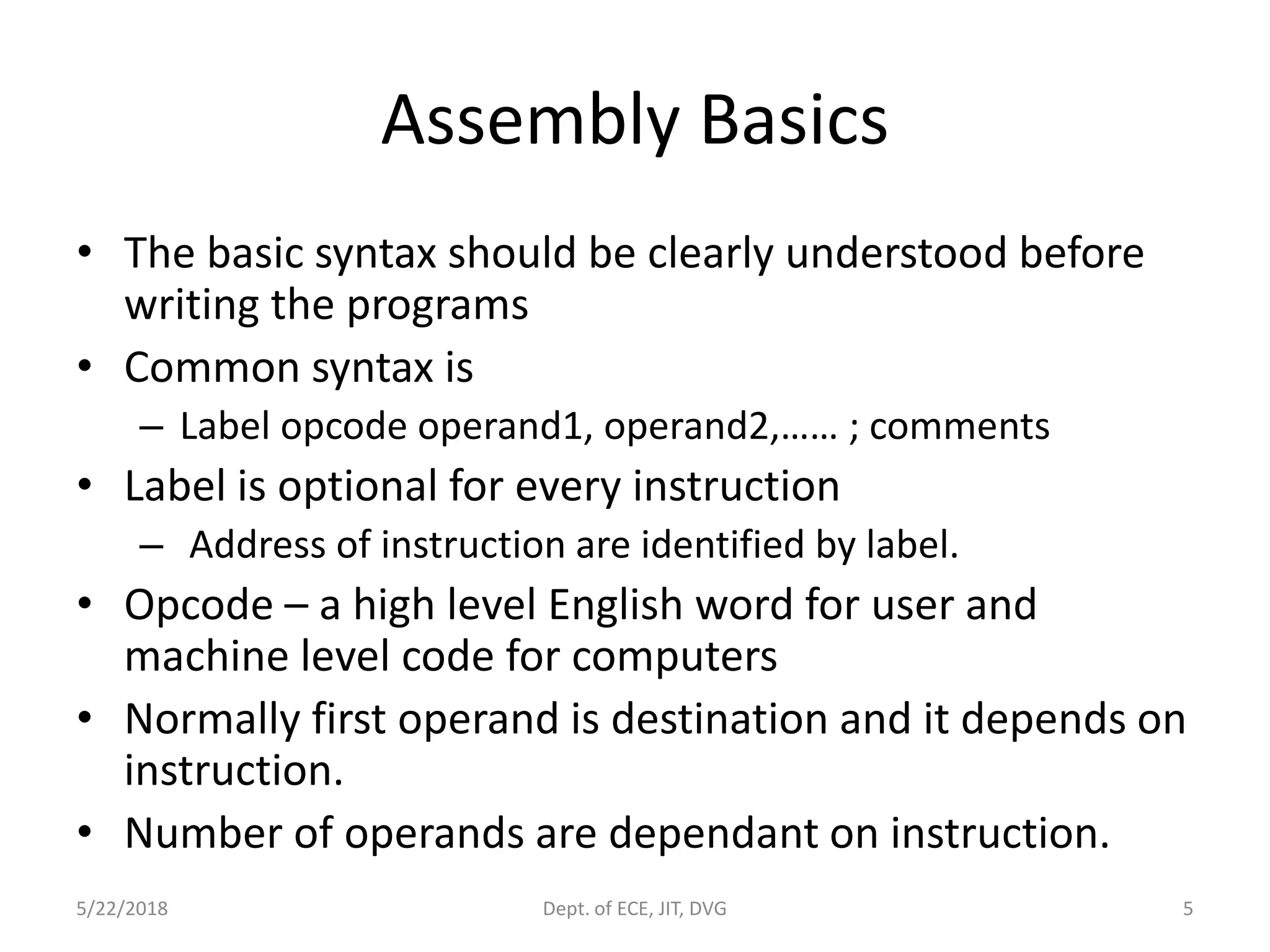 Module 2 Arm Cortex M3 Instruction Set And Programming Pptx Programming Languages Computing