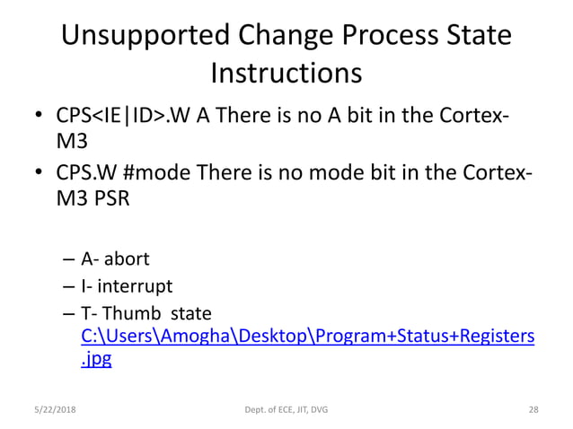 Module 2 Arm Cortex M3 Instruction Set And Programming Pptx Programming Languages Computing