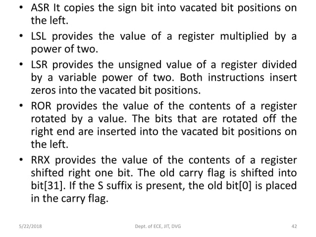 Module 2 ARM CORTEX M3 Instruction Set and Programming | PPTX ...