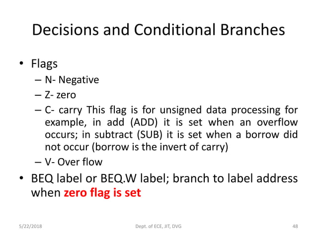 Module 2 ARM CORTEX M3 Instruction Set and Programming | PPTX ...
