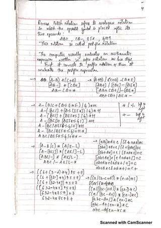 Stacks and Queues notes_17CS33 | PDF