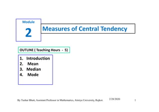 Measure of Central Tendancy | PPT