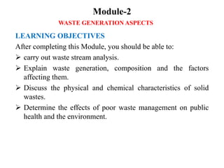 Waste management Module 2 for vtu students | PPTX