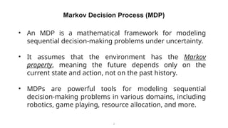 Reinforcement learning Markov decisions process mdp ppt | PPT