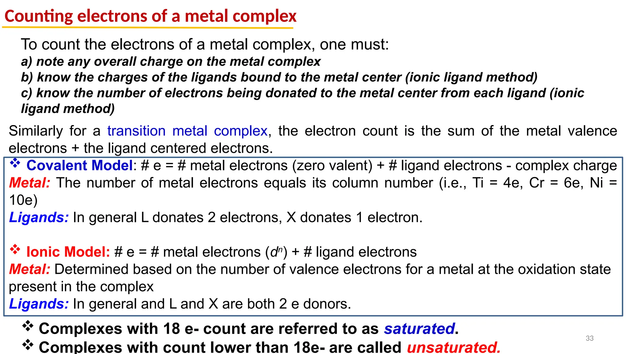 Module-2.pptx about metal complexes and organomettalics | PPTX