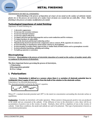 ENGINEERING CHEMISTRY: Module 2-corrosion & its control - metal ...