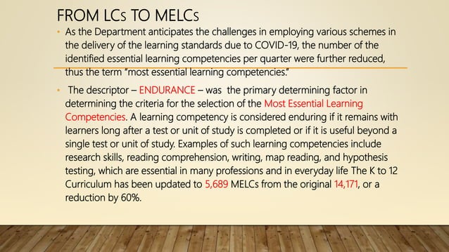 Module 2-MELCs | PPTX | Education industry | Industries