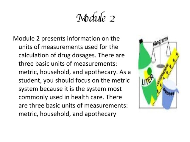 Module 2 Metric System | PPT
