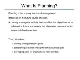 M&OB - Planning | PDF