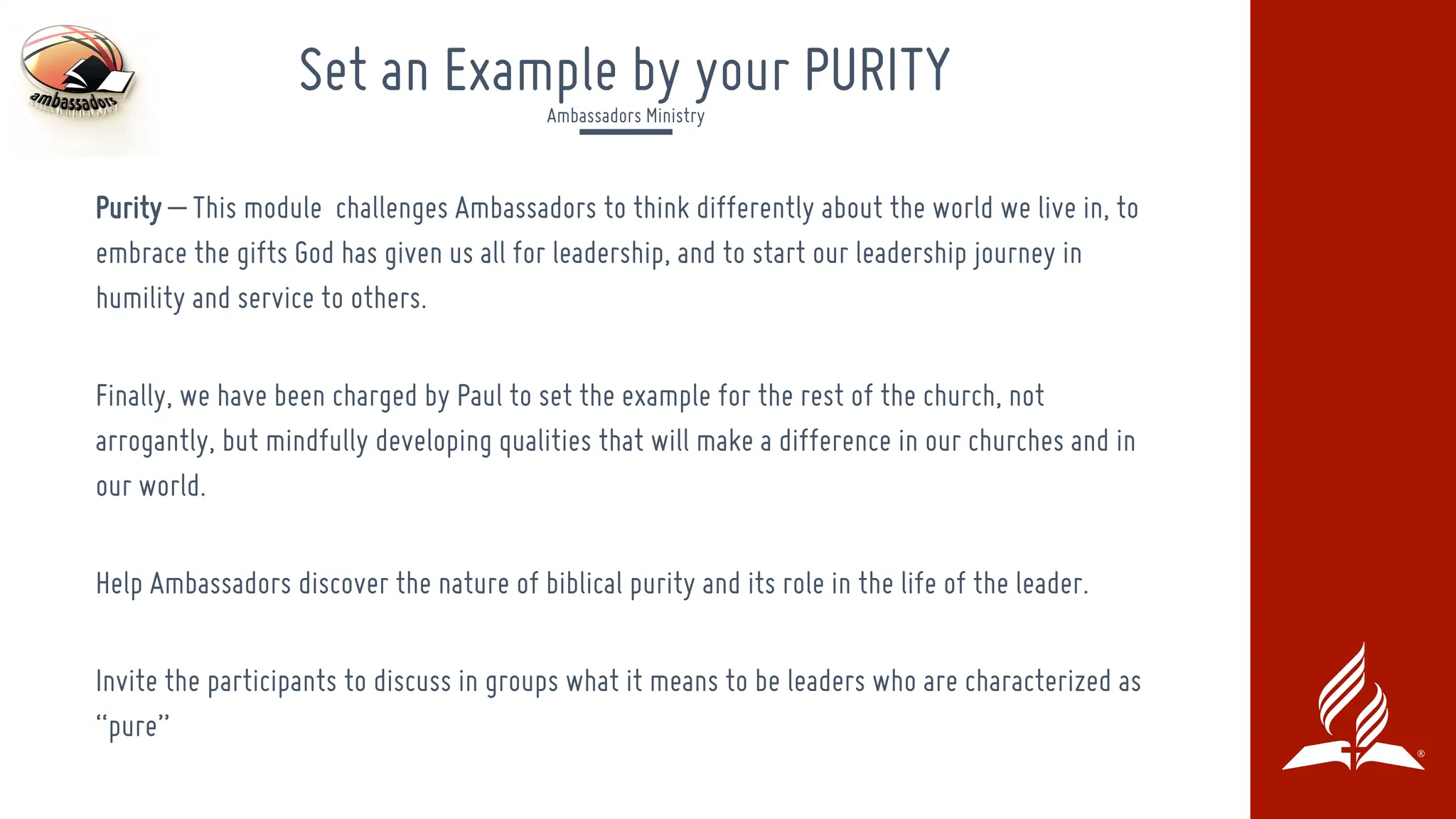 Leadership Ambassador club Adventist module | PDF