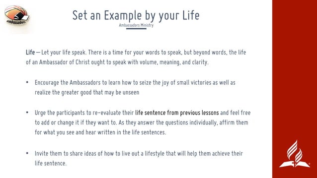 Leadership Ambassador club Adventist module | PDF | Spirituality ...