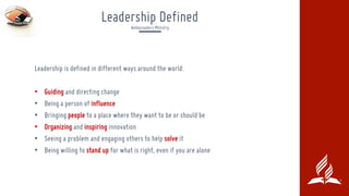 Leadership Ambassador club Adventist module | PDF