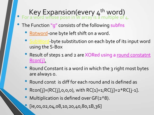 AES.ppt | Programming Languages | Computing