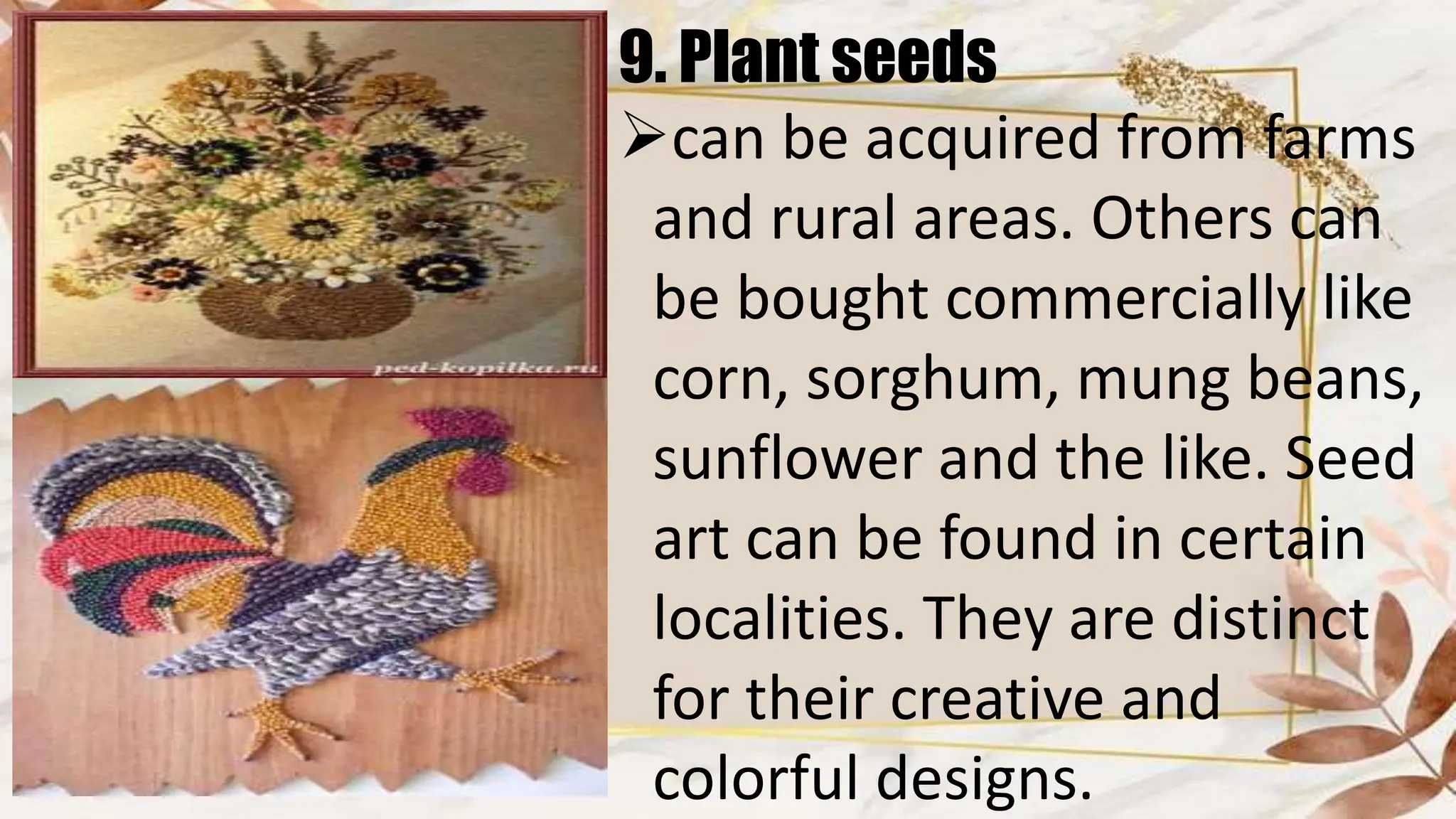 Contemporary arts local materials used in creating | PPTX