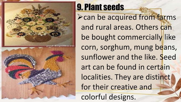 Contemporary arts local materials used in creating | PPTX