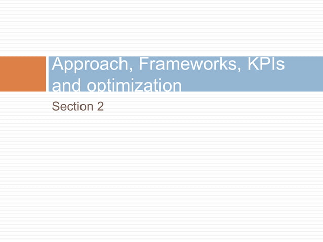 Module 1 introduction to web analytics | PPT