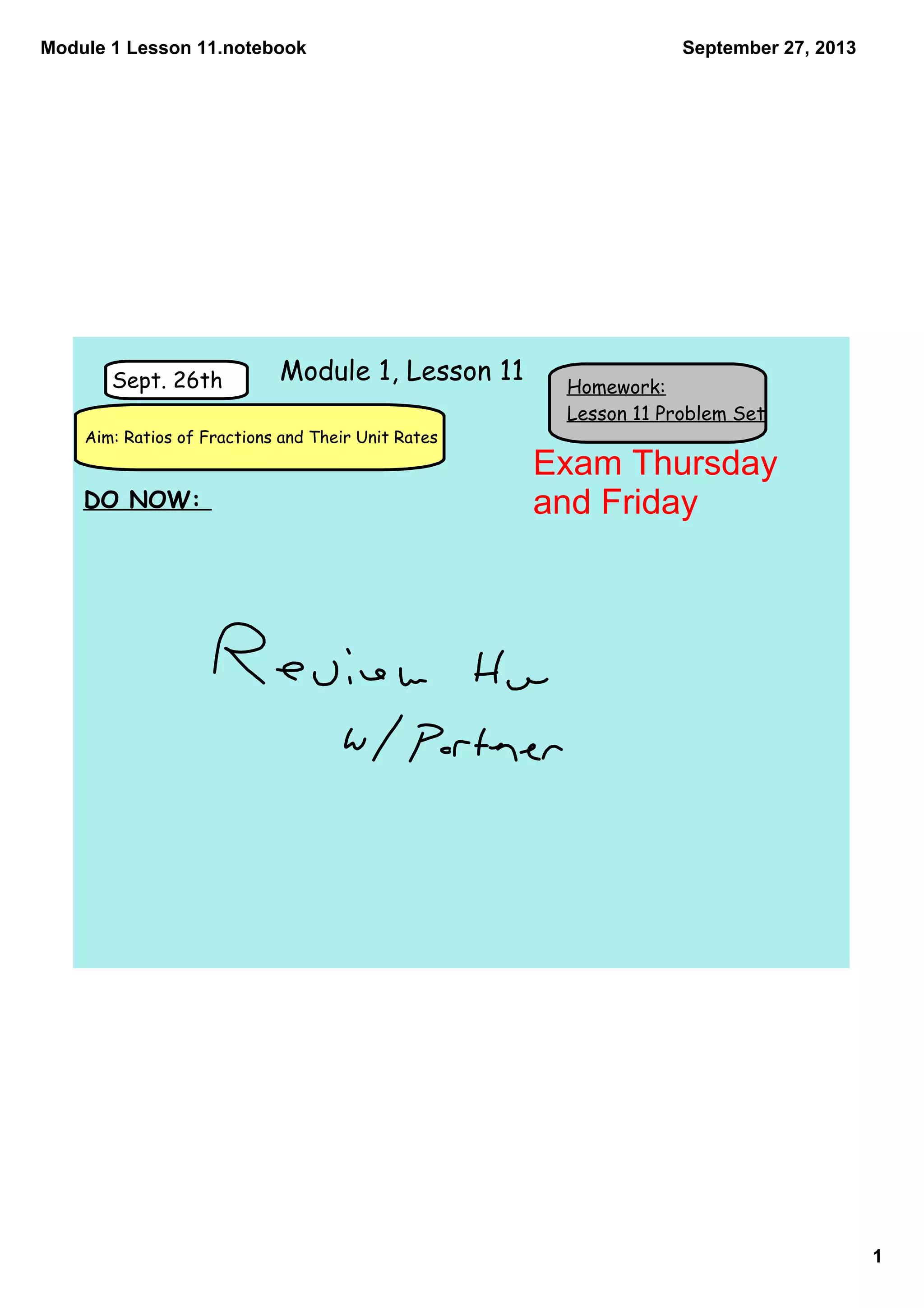 Module 1 lesson 11 | PDF