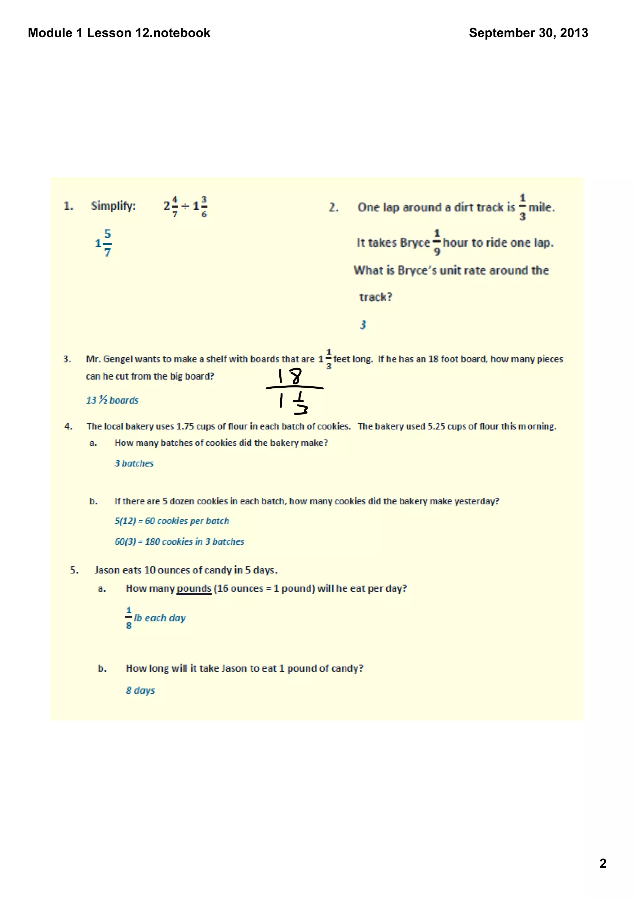 Module 1 lesson 12 | PDF