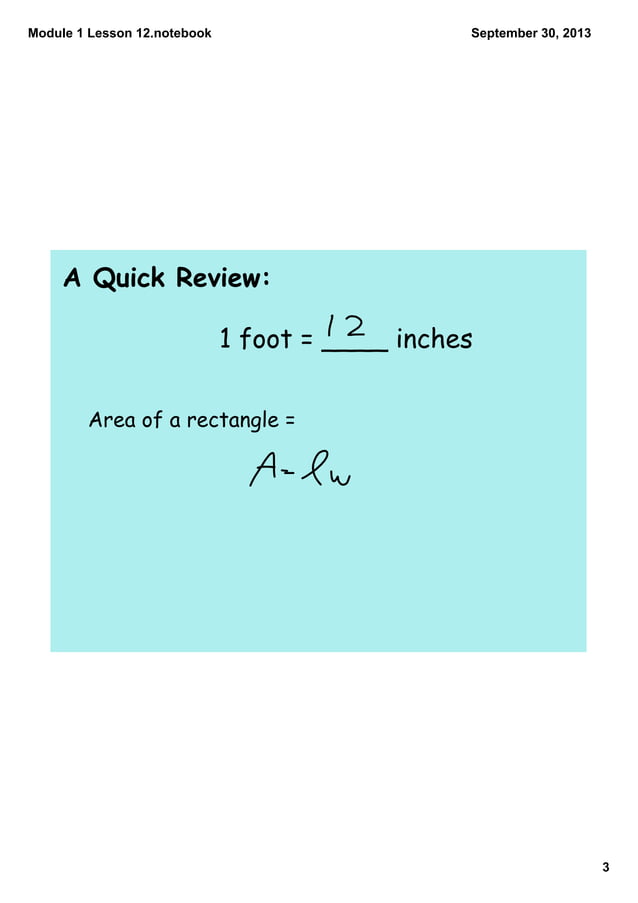 Module 1 lesson 12 | PDF