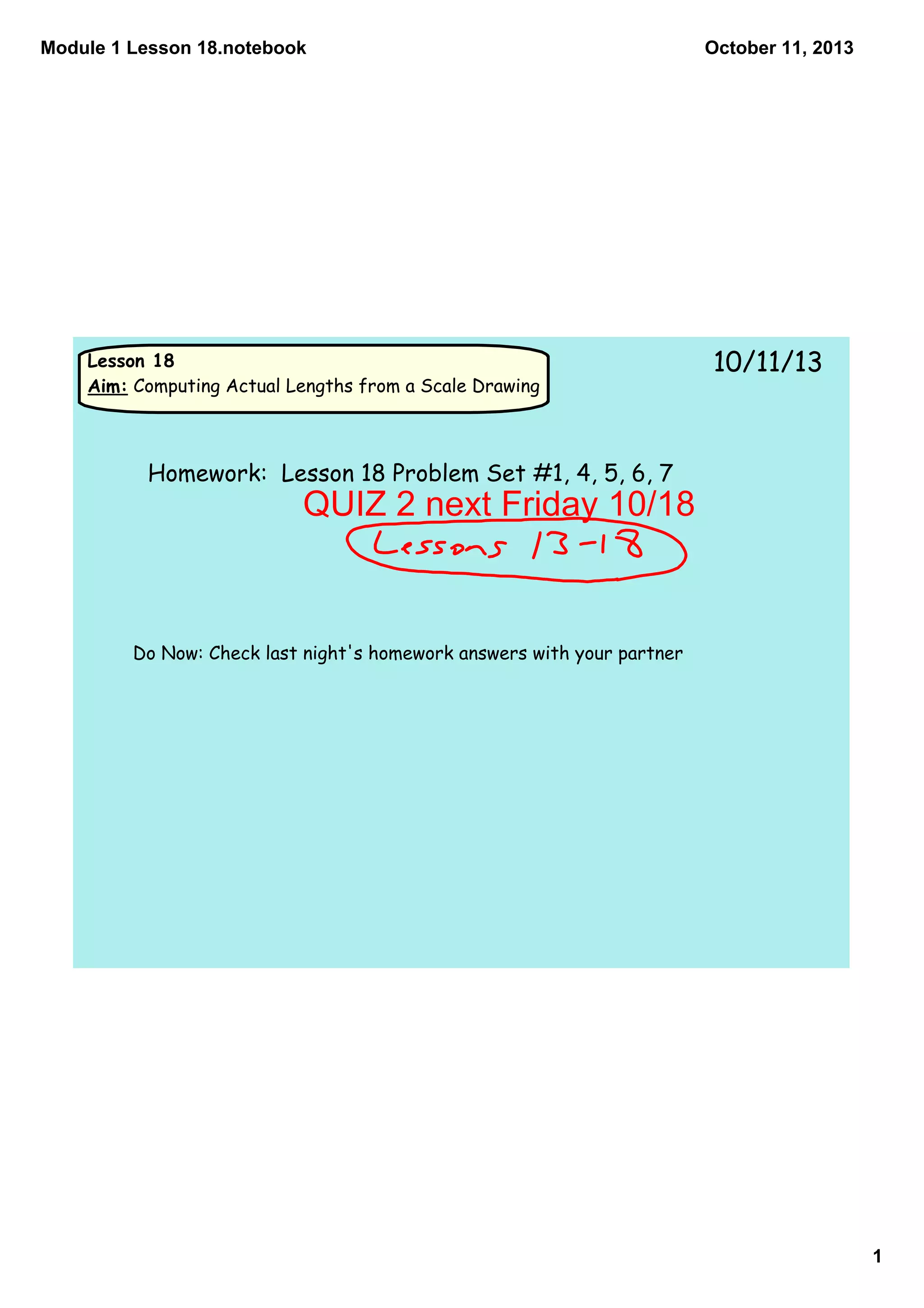 Module 1 lesson 18 | PDF