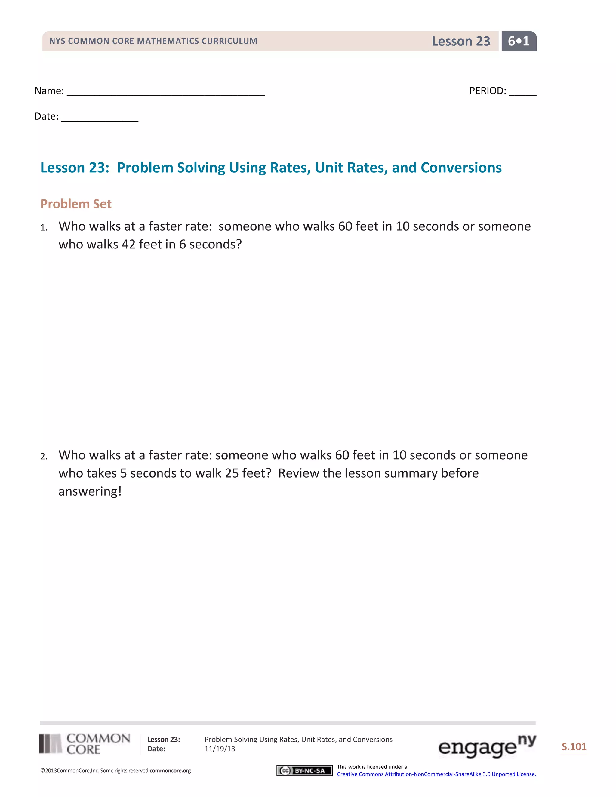 Module 1 lesson 23 Problem Set | DOCX
