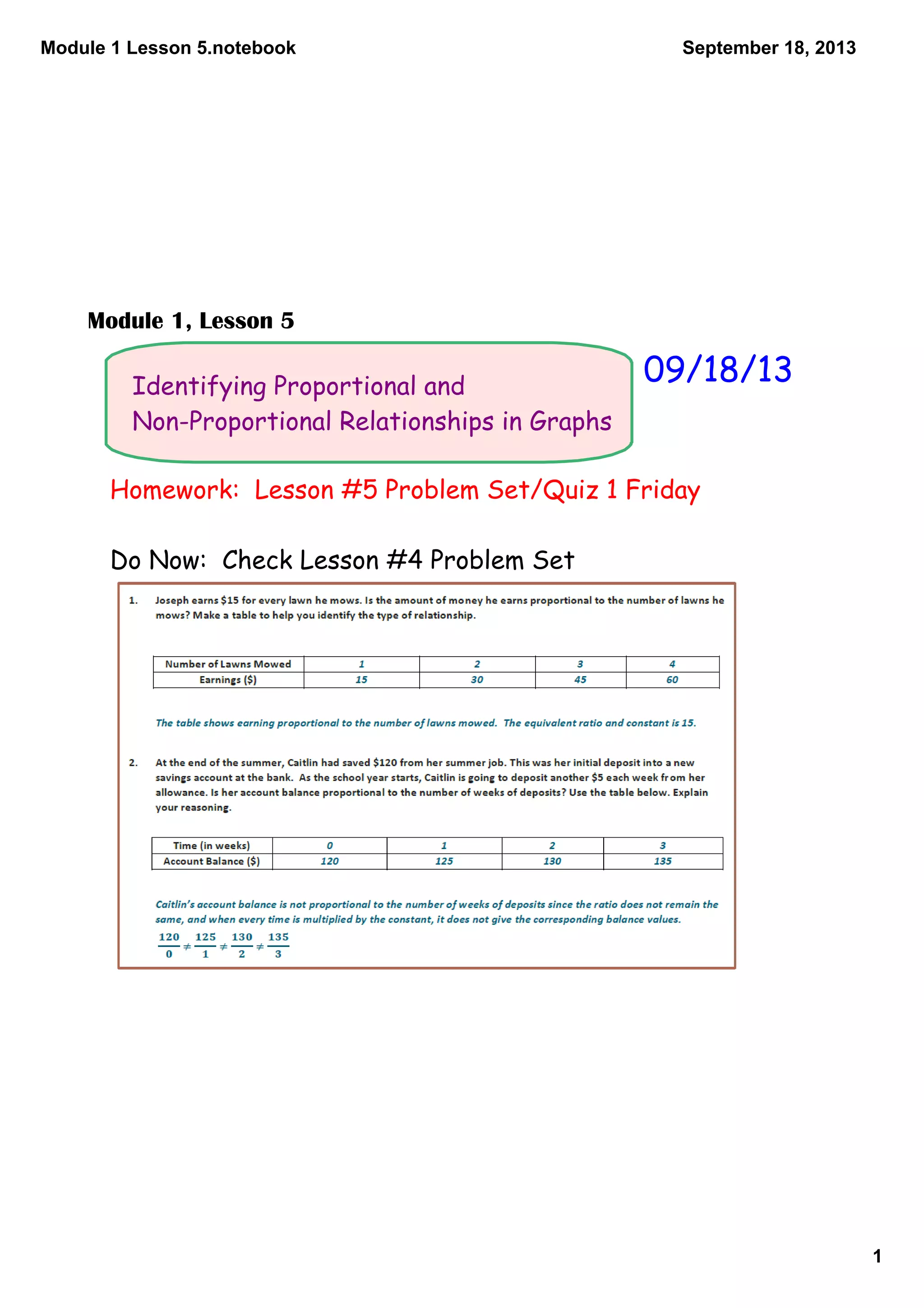 Module 1 lesson 5 | PDF