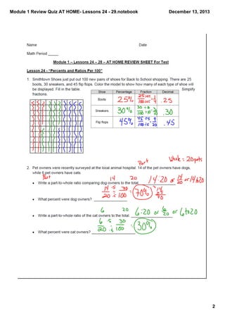 Module 1 lessons 24 28 review (take home) | PDF