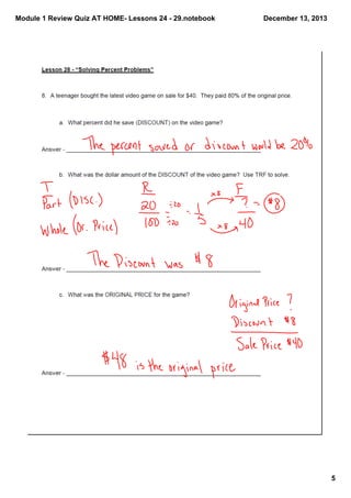 Module 1 lessons 24 28 review (take home) | PDF
