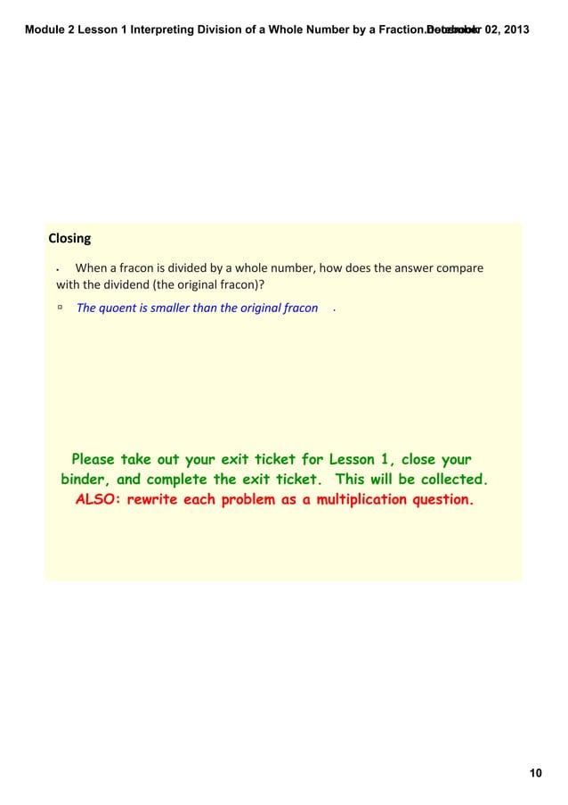 Module 2 lesson 1 | PDF