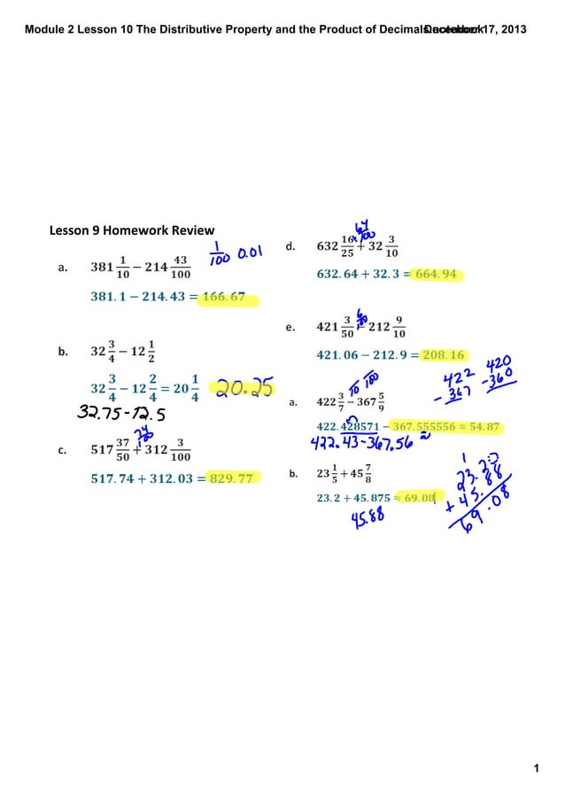 Module 2 lesson 10 | PDF