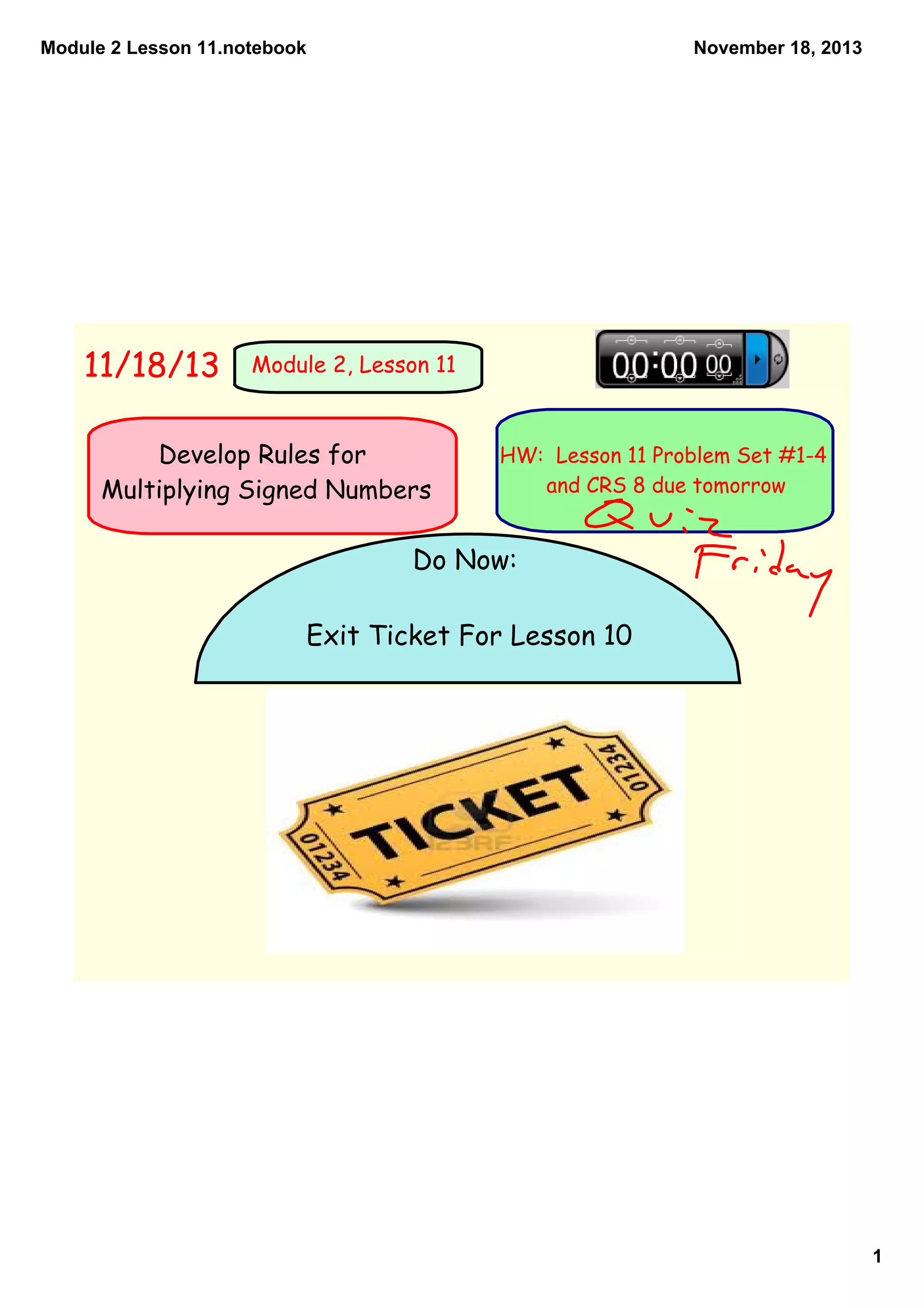 Module 2 lesson 11 | PDF