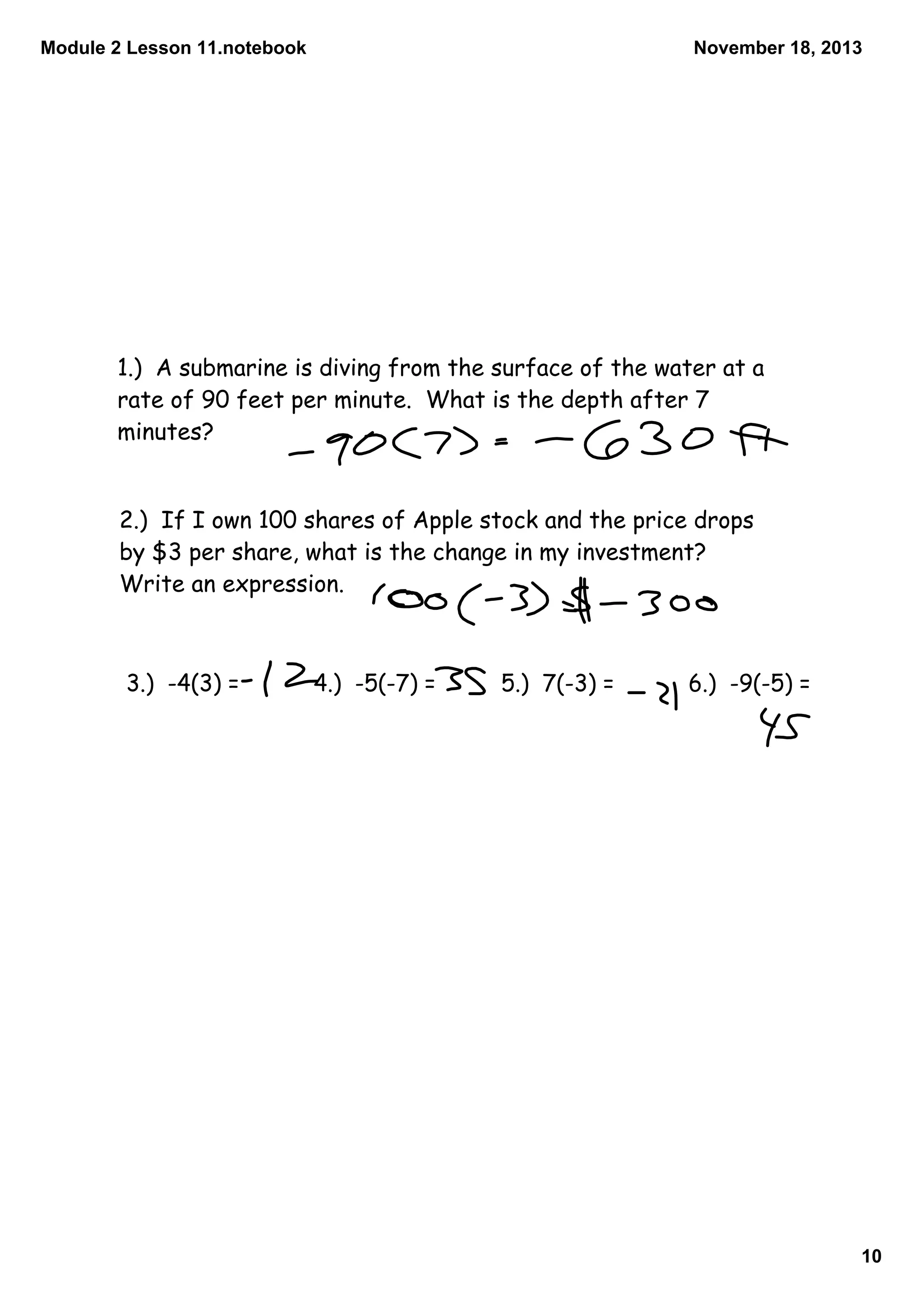 Module 2 lesson 11 | PDF