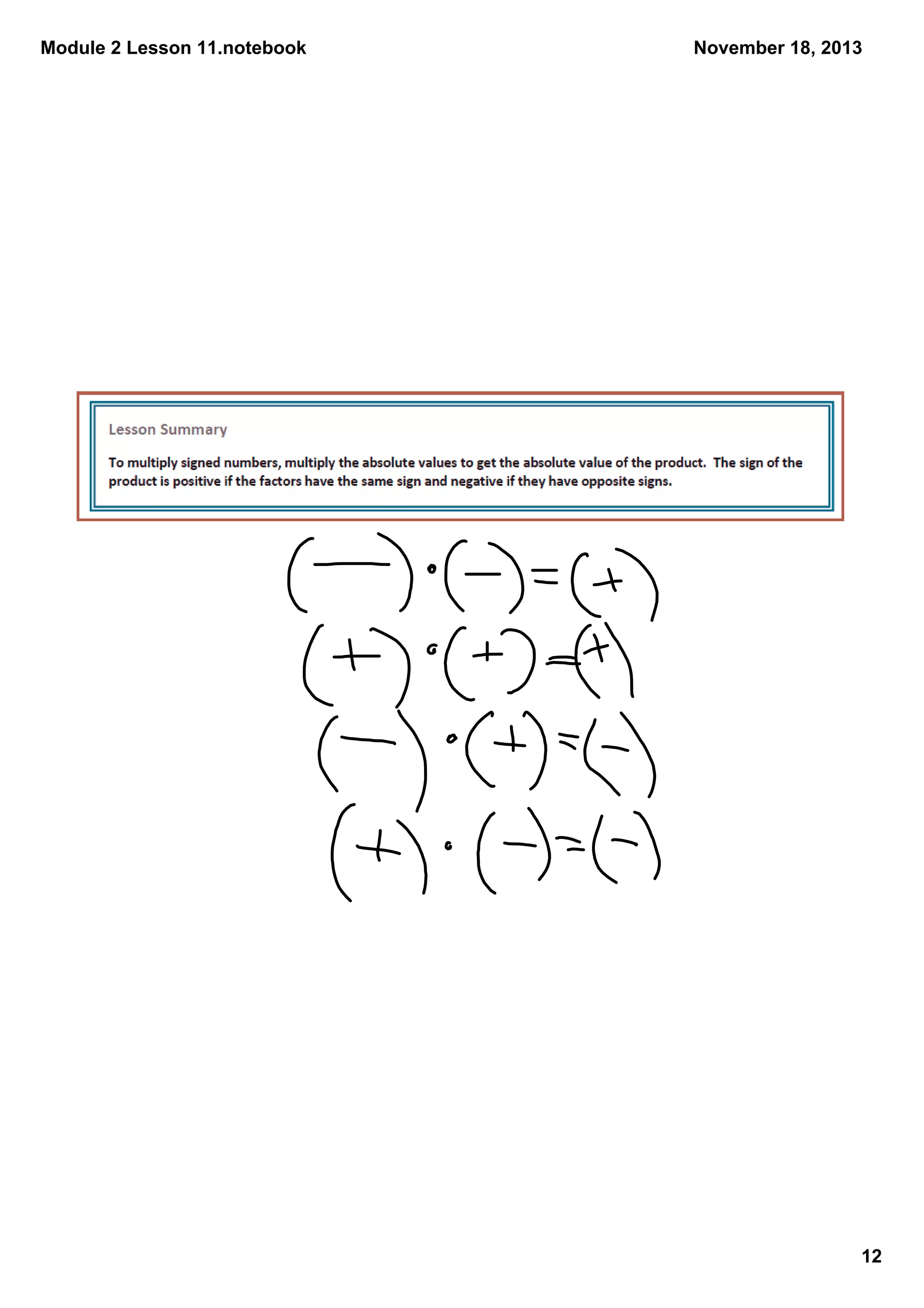 Module 2 lesson 11 | PDF