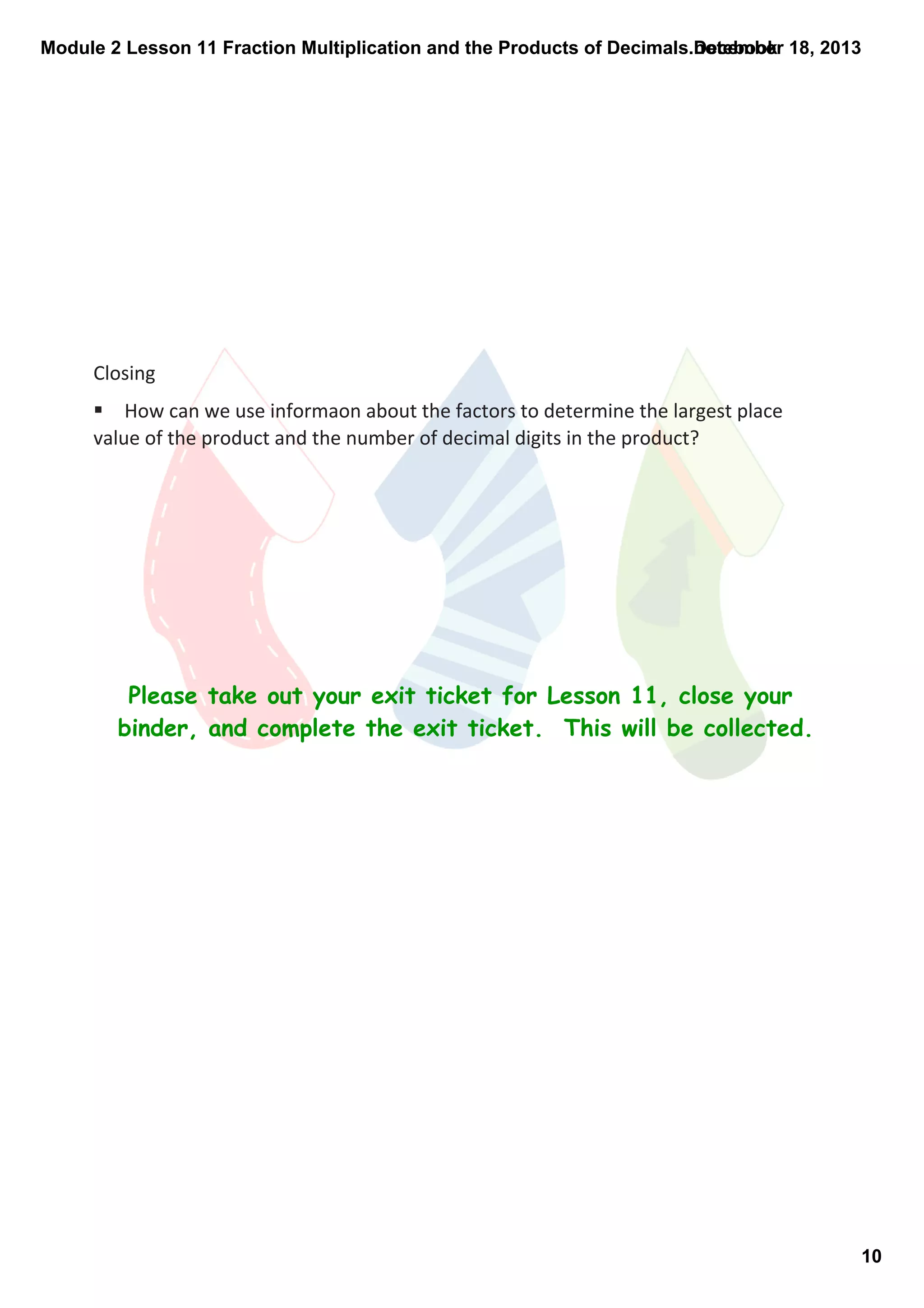 Module 2 lesson 11 | PDF