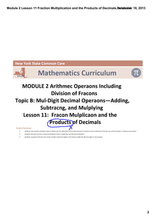 Module 2 lesson 11 | PDF