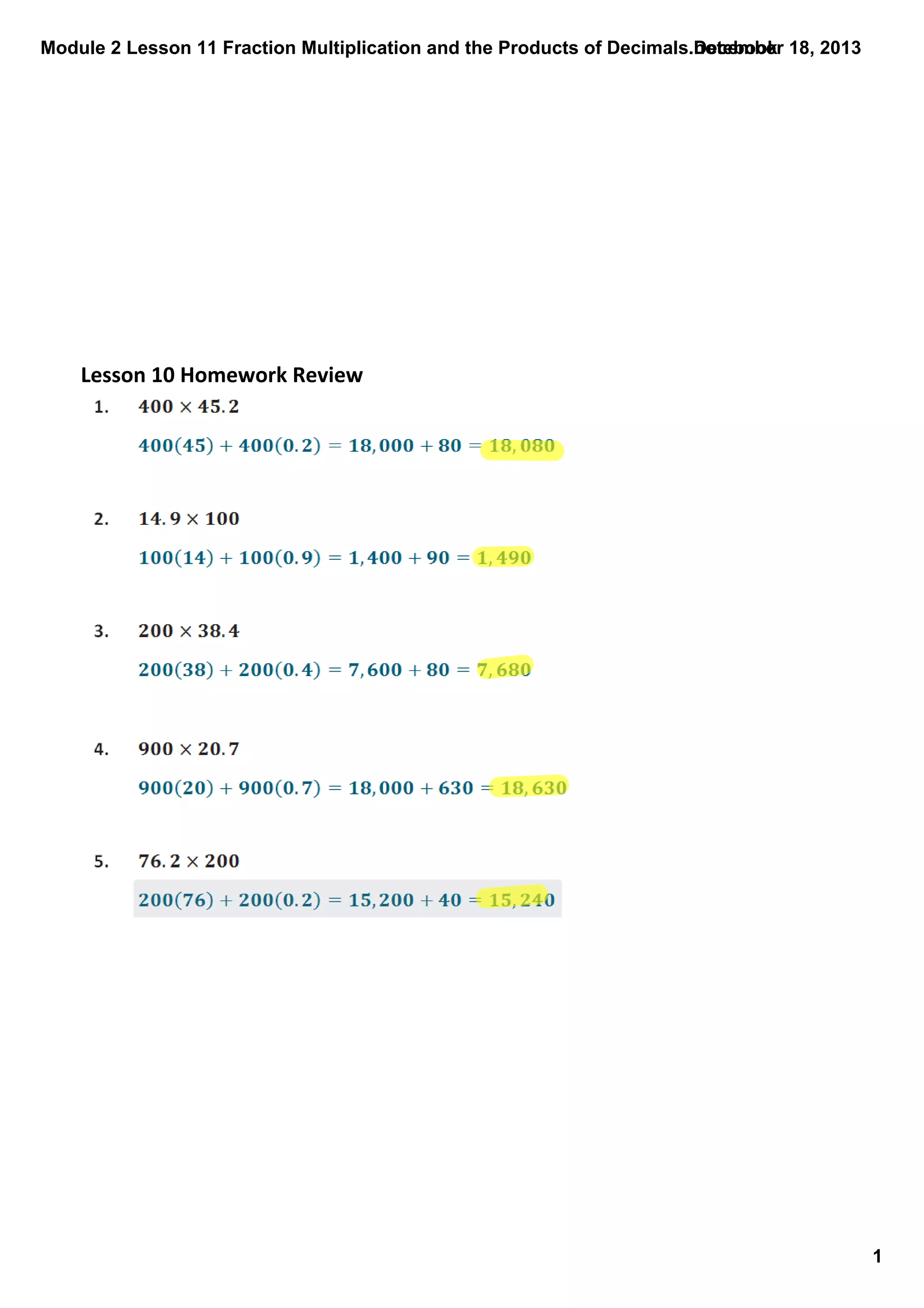 Module 2 lesson 11 | PDF