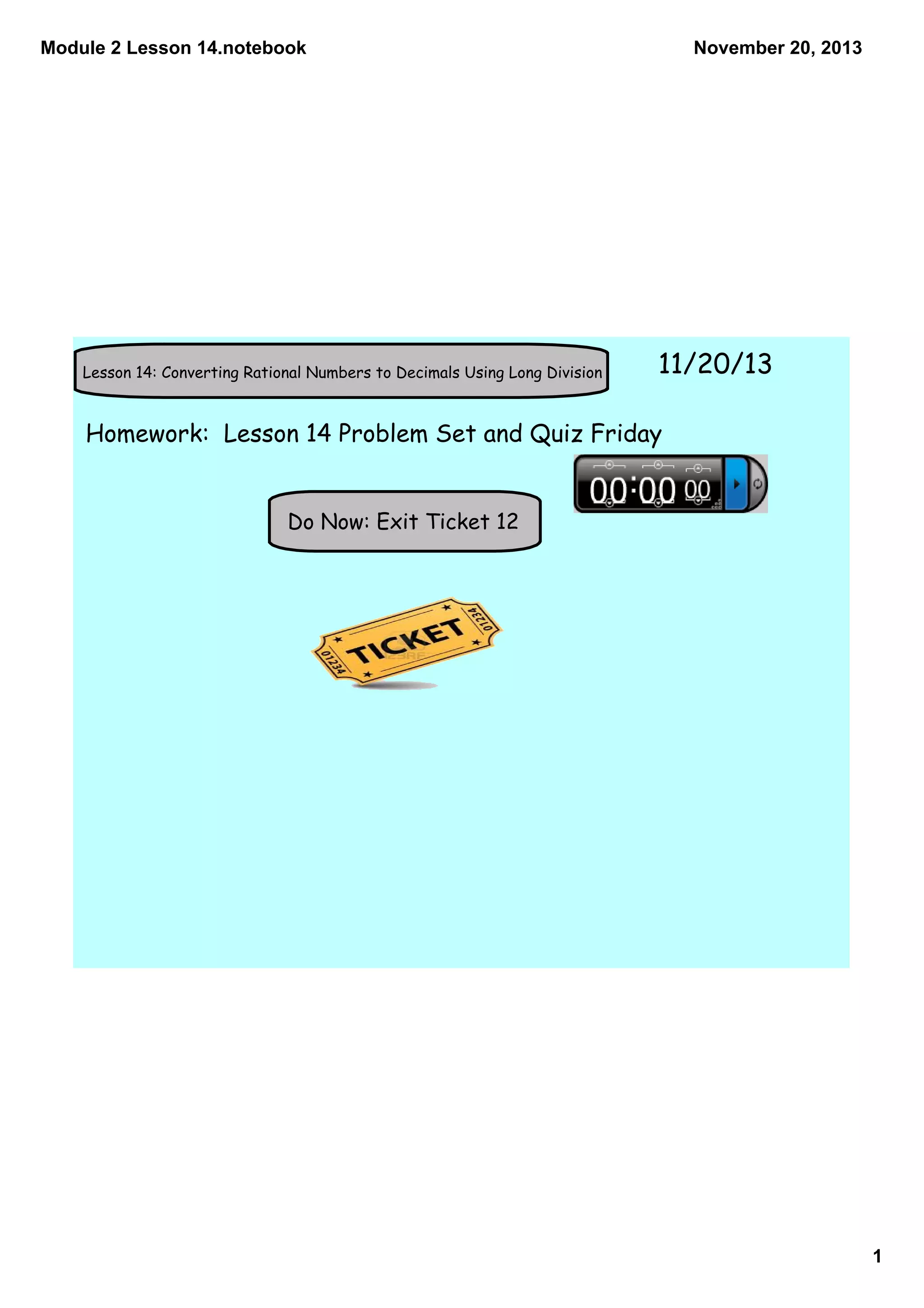 Module 2 lesson 14 | PDF