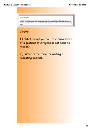 Module 2 lesson 14 | PDF