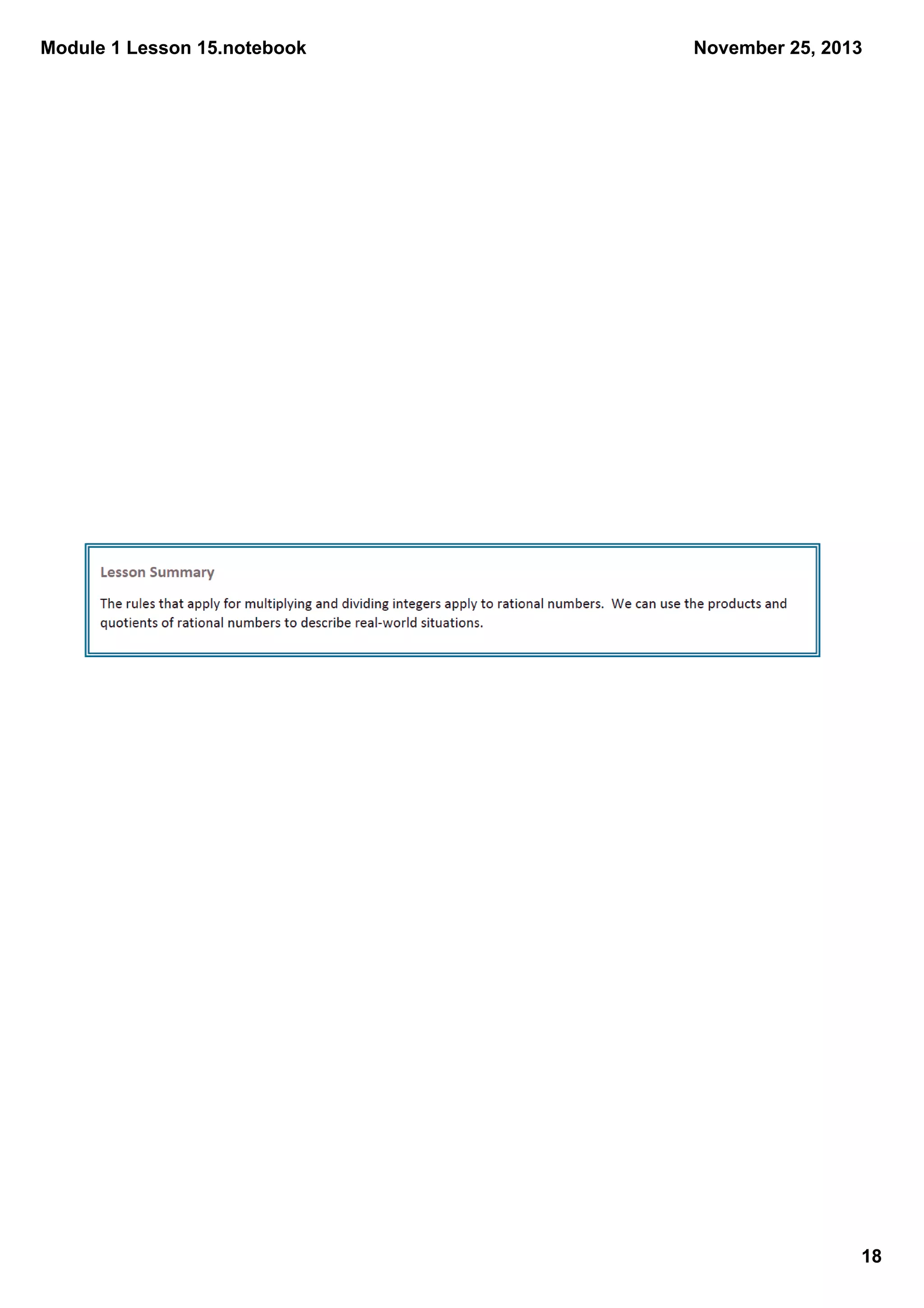 Module 2 lesson 15 | PDF