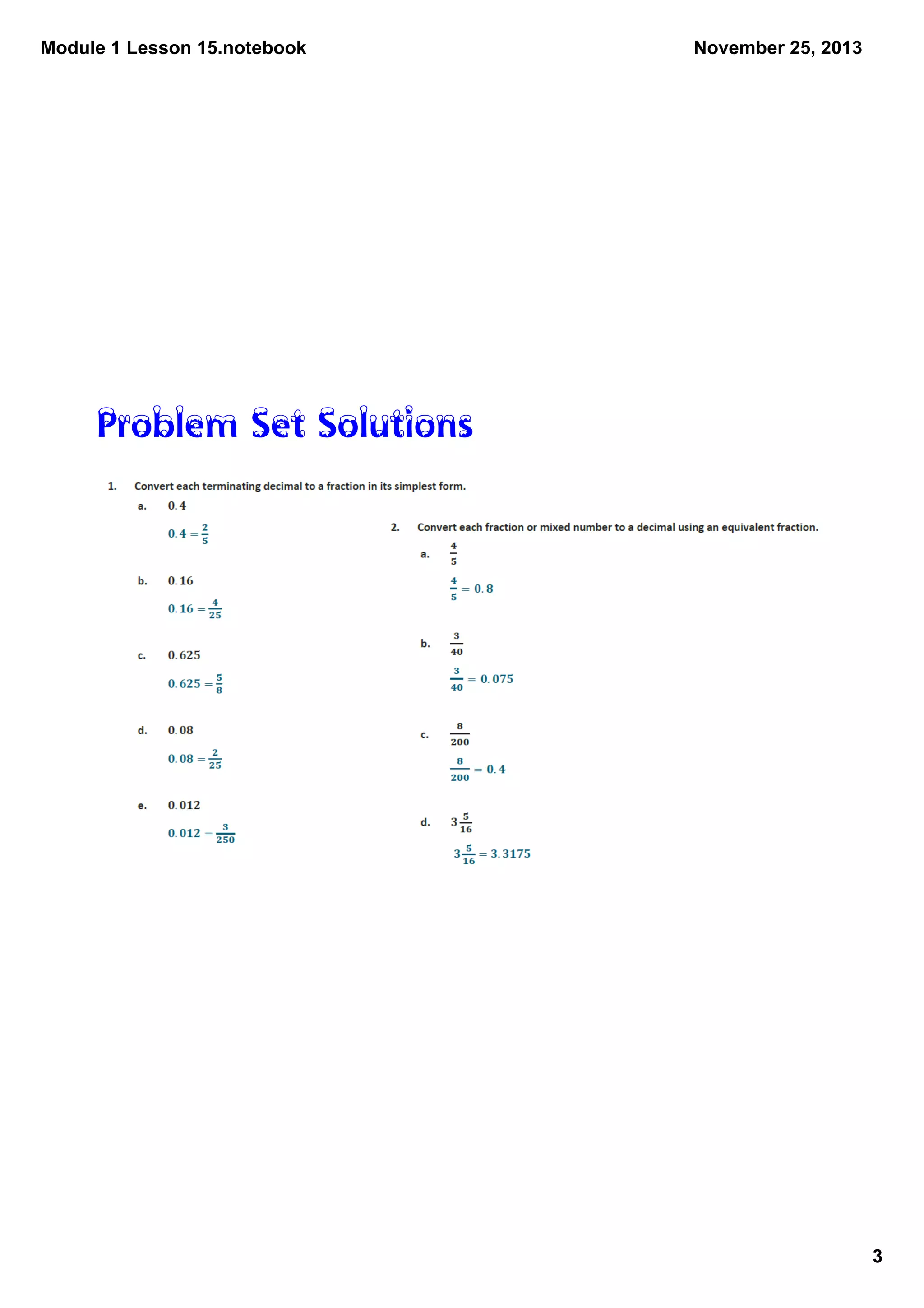 Module 2 lesson 15 | PDF